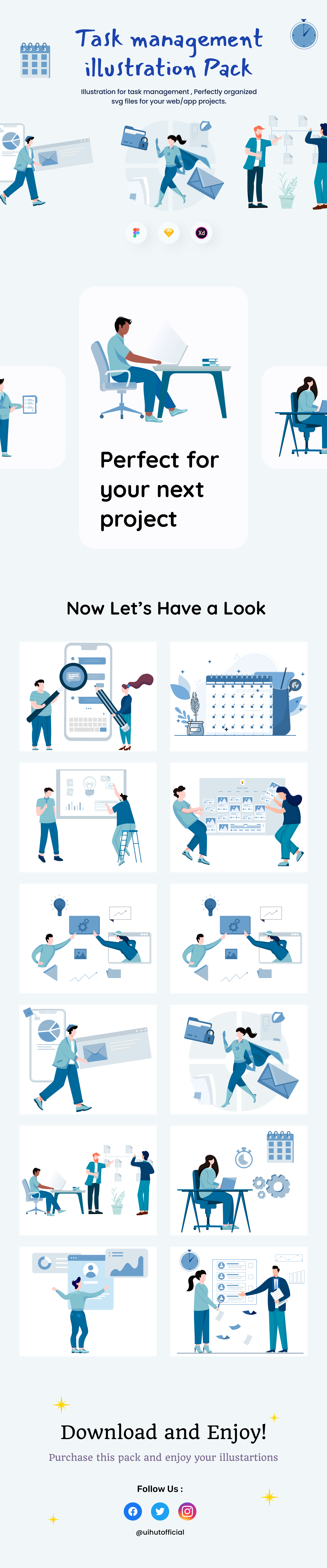 Task Management Illustration Pack