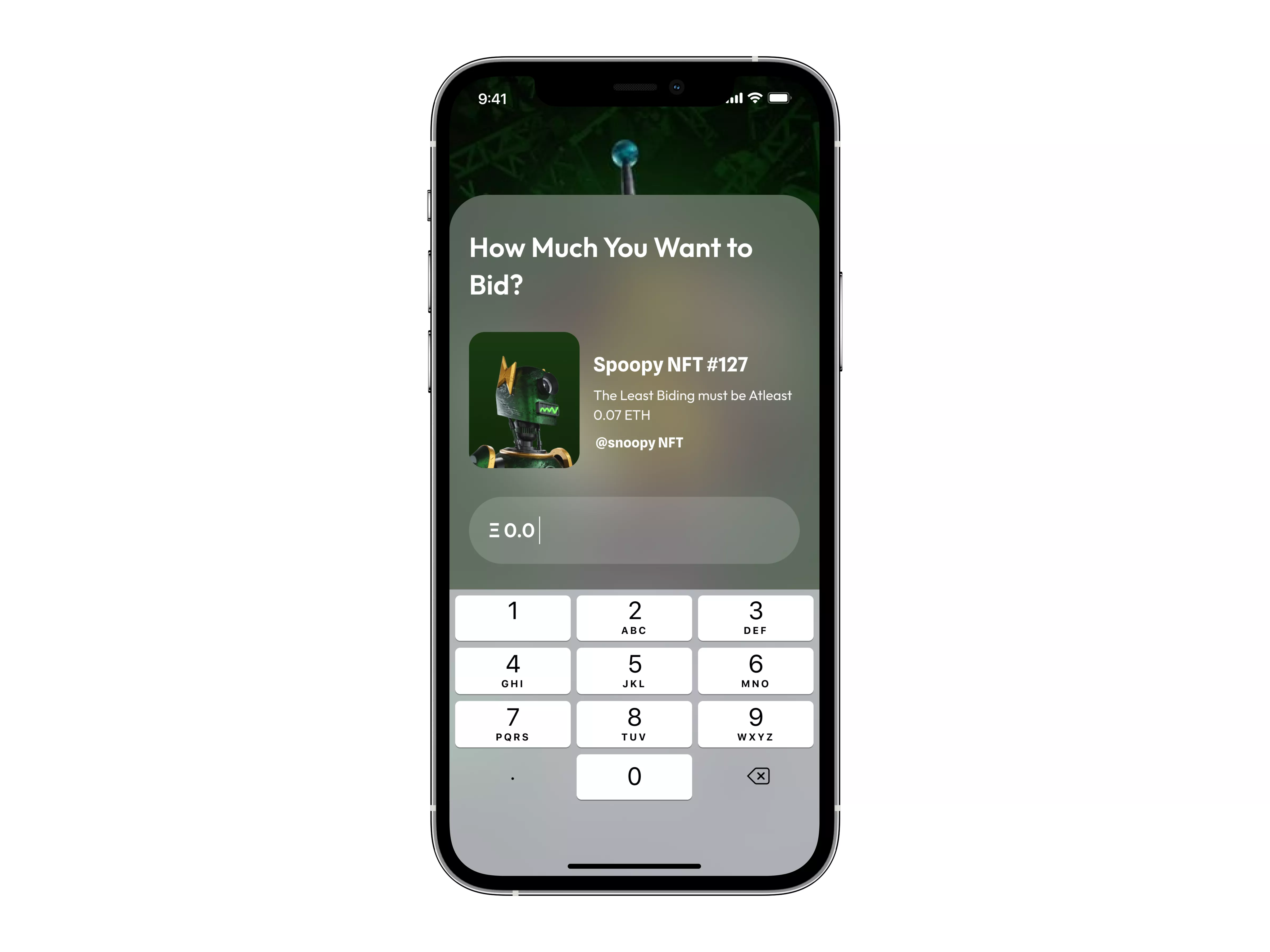 Biding App Screen - NIFTY