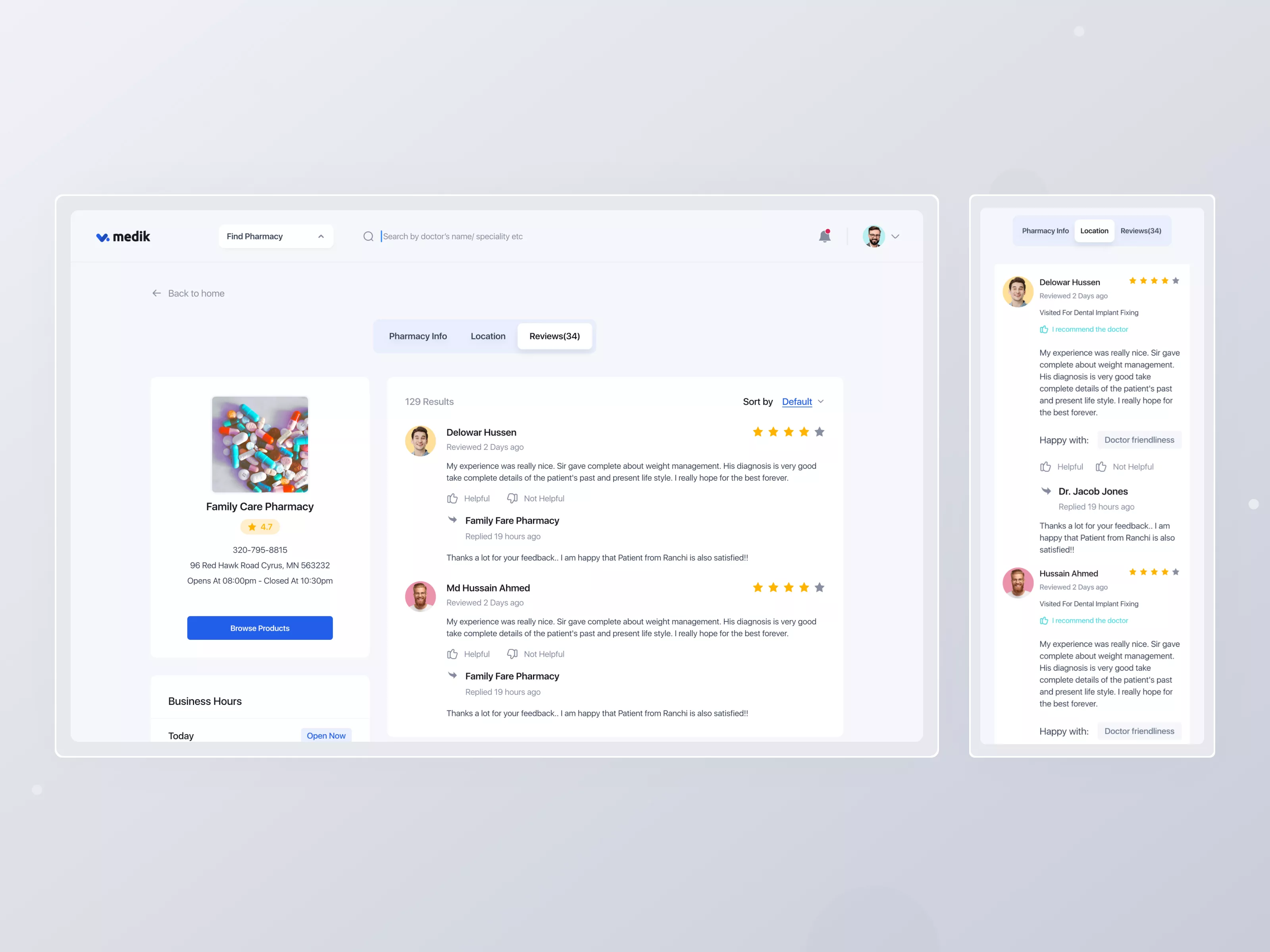Customer Reviews UI Design