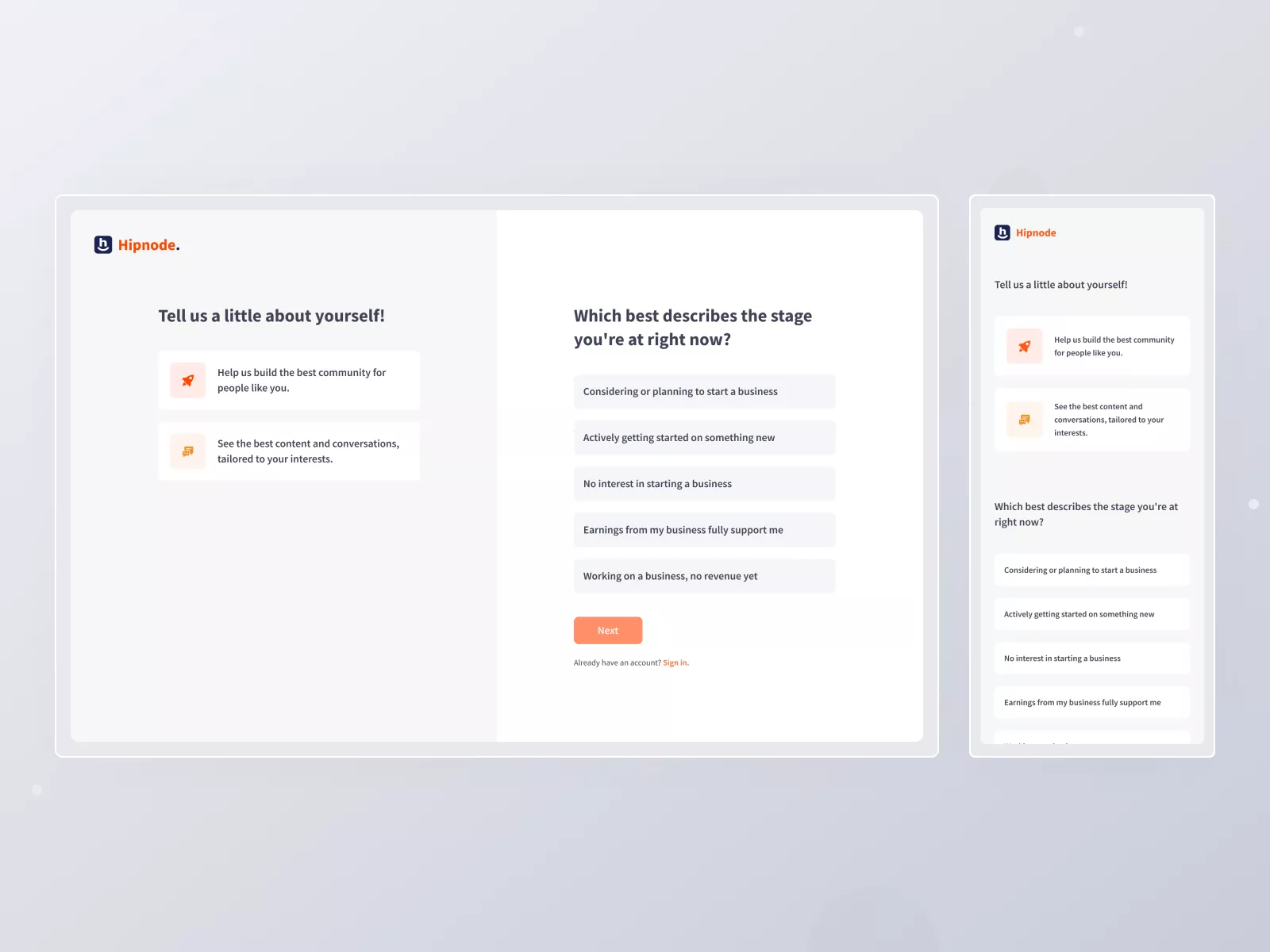 Sign Up Screen UI Design