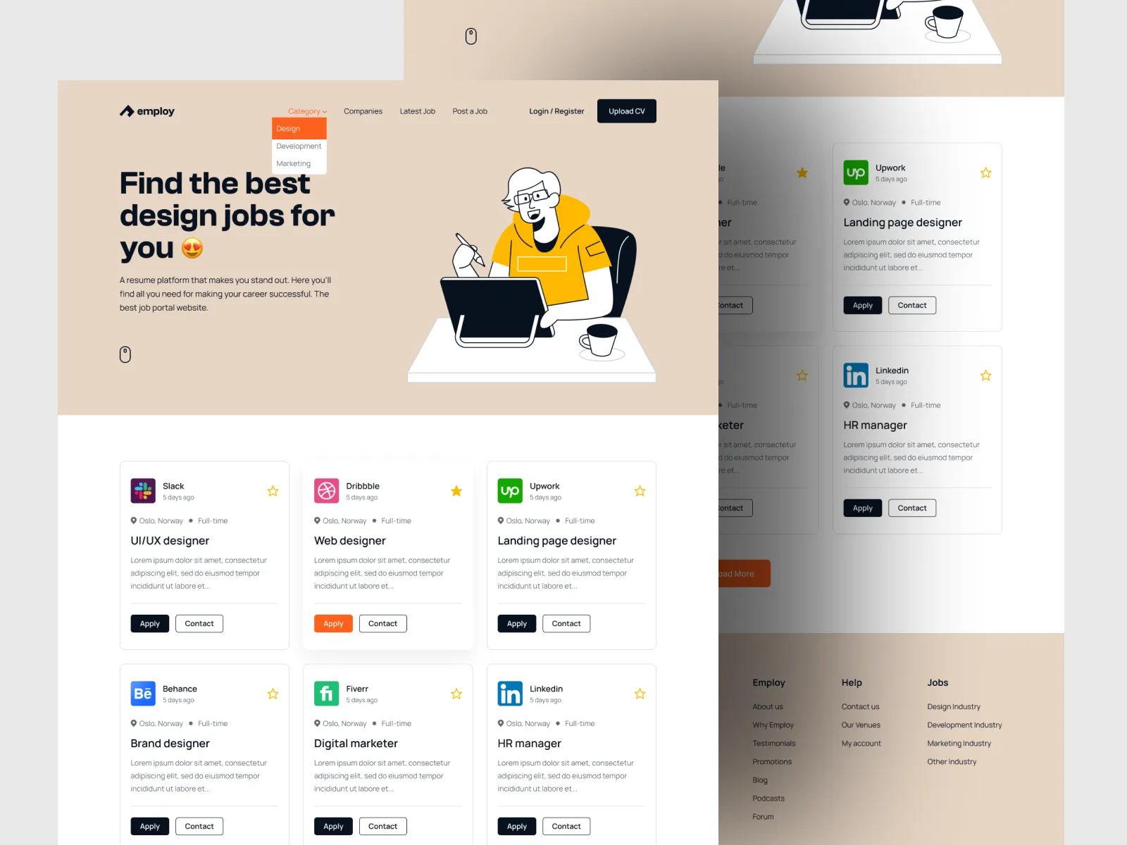 Design Job Page