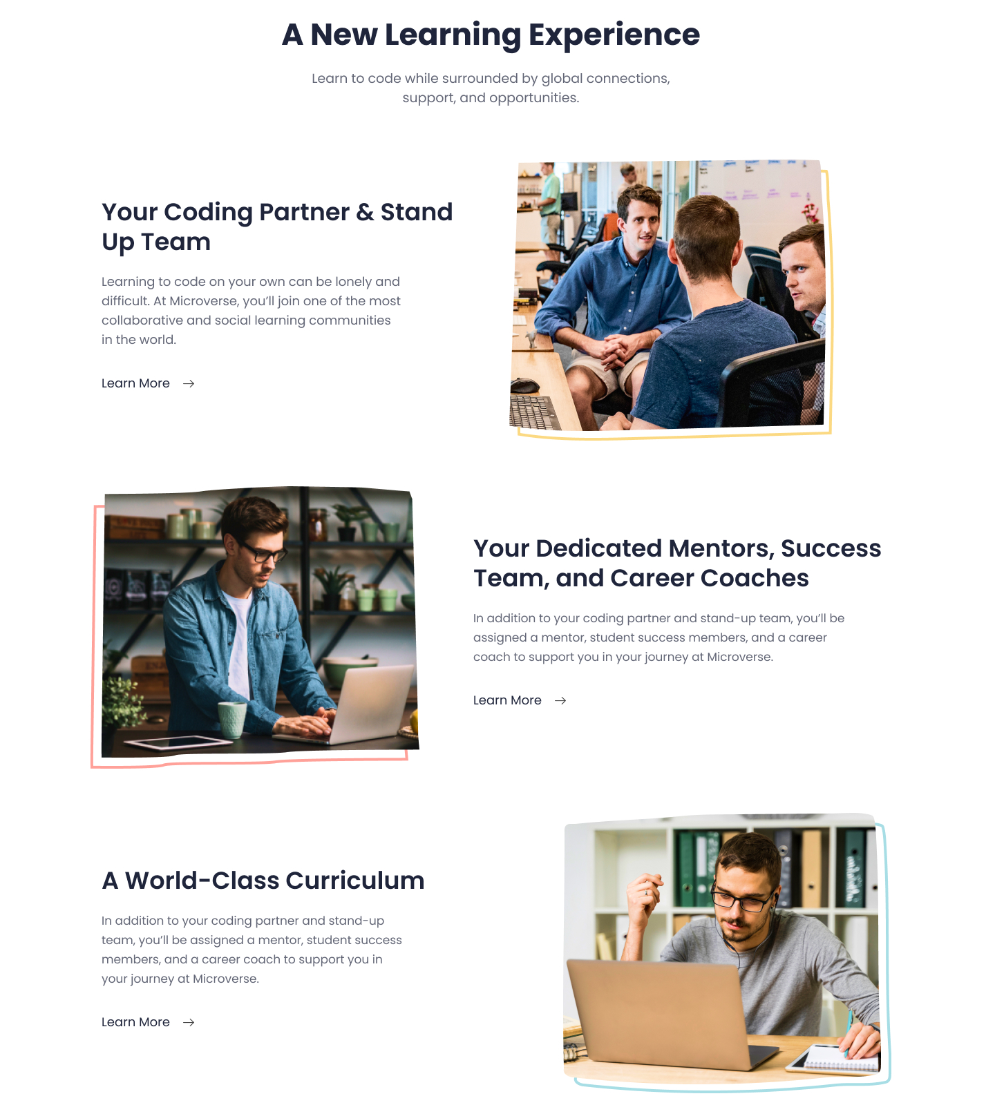 Feature eLearning Web Template