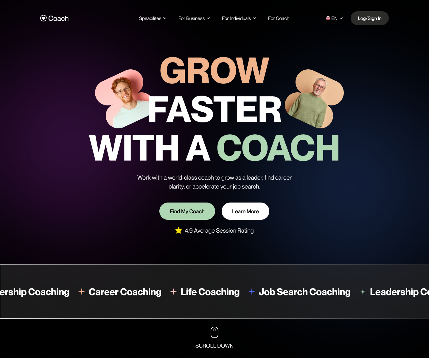 Header Section Design