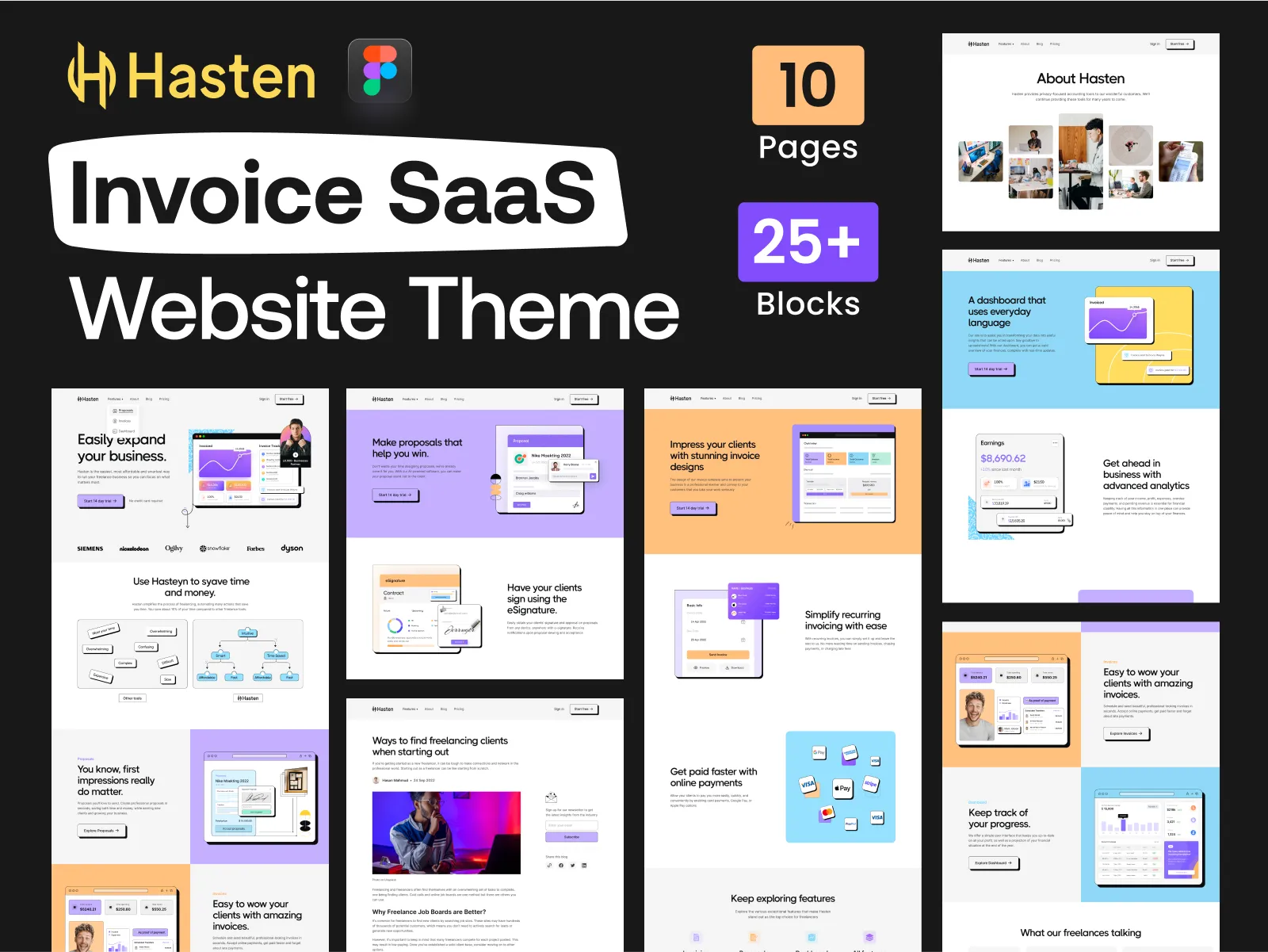Invoice SaaS Website Theme