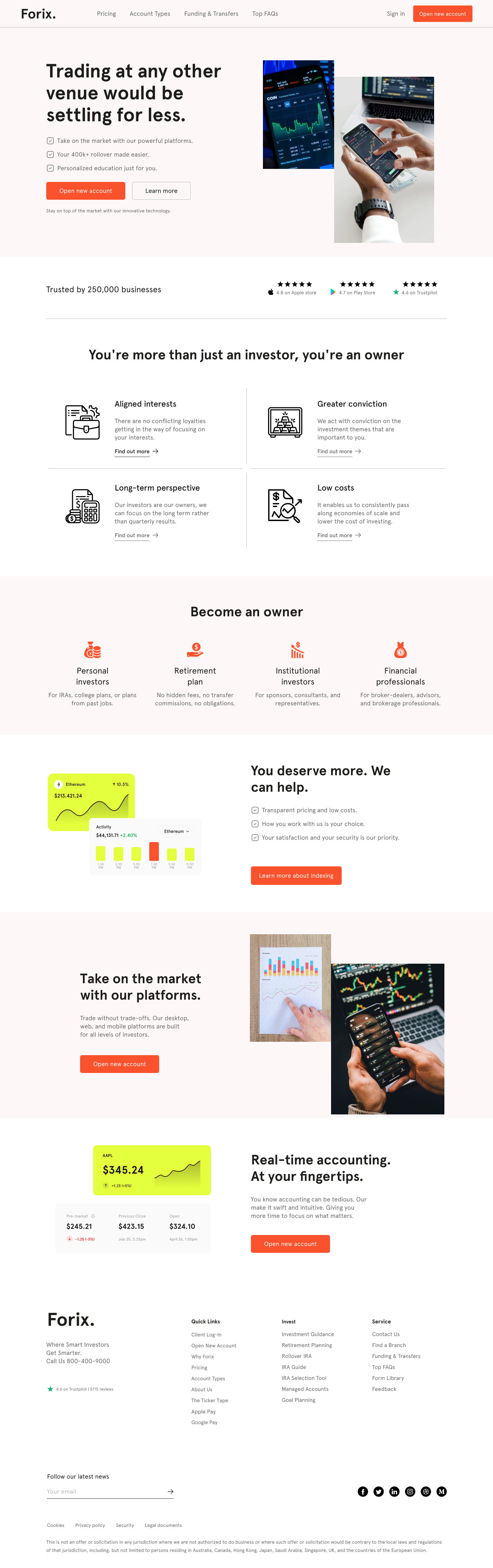 Trade Website Template Forix