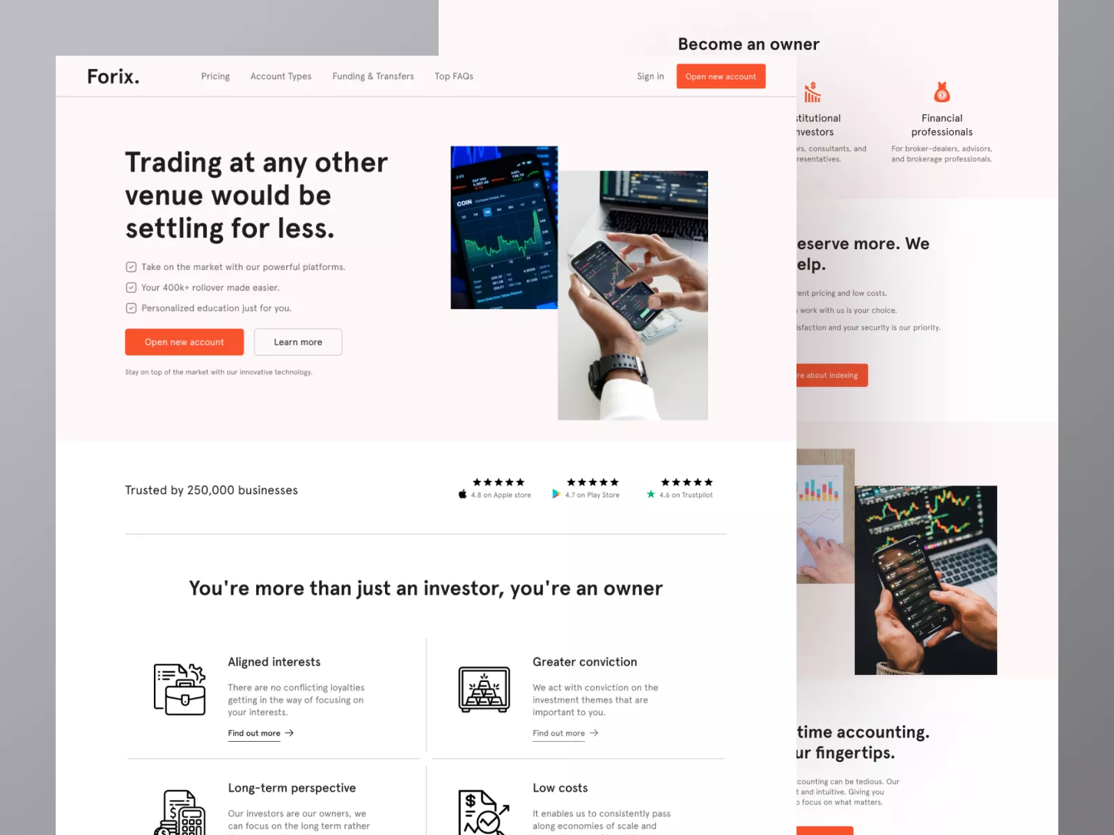Trade Website Template Forix