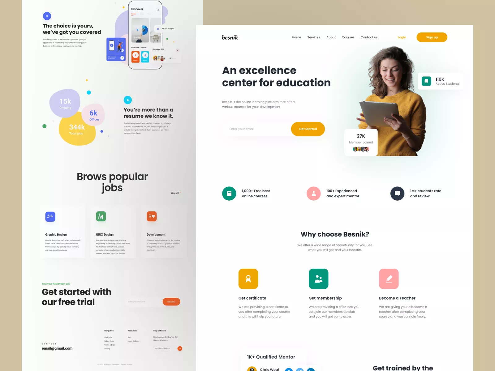 eLearning Website Template